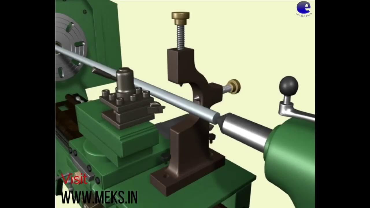 Types of rest in Lathe Animation Steady Rest & Follower Rest 2 - YouTube