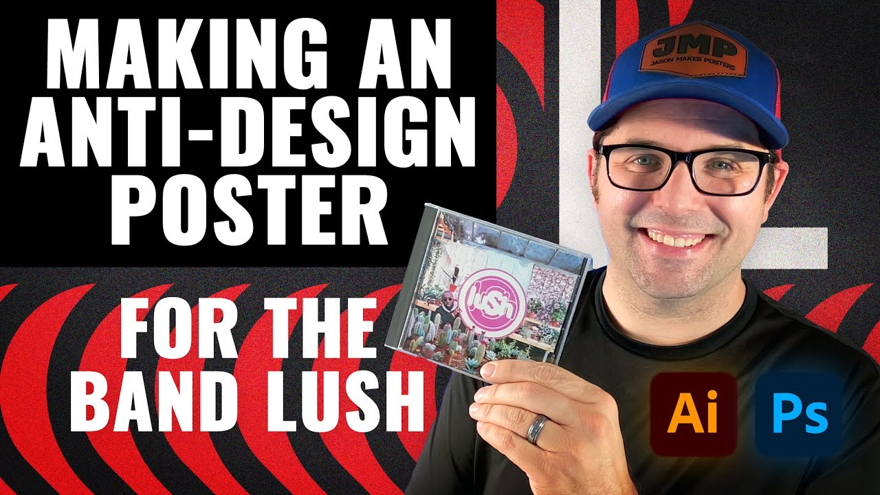 💿 Making an ANTI-DESIGN Poster for the Band LUSH - YouTube