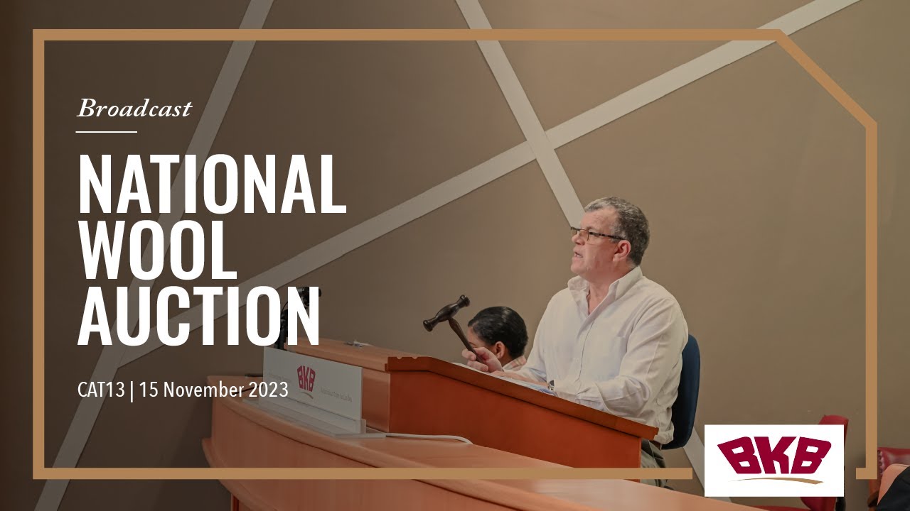 BKB National Wool Auction Broadcast | 15 November 2023 - YouTube