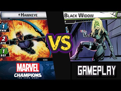 HAWKEYE vs BLACK WIDOW (Expert) Marvel Champions Playthrough | Agents of S.H.I.E.L.D.