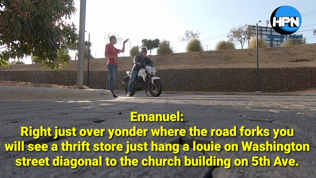 Giving directions in English (advanced lesson) - YouTube