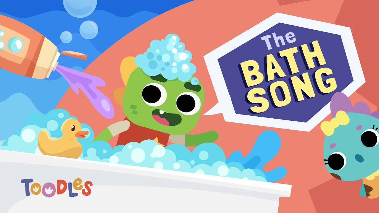 BATH SONG - Dinosaurs - Nursery Rhymes - Toodles Kids TV (No Subtitles ...
