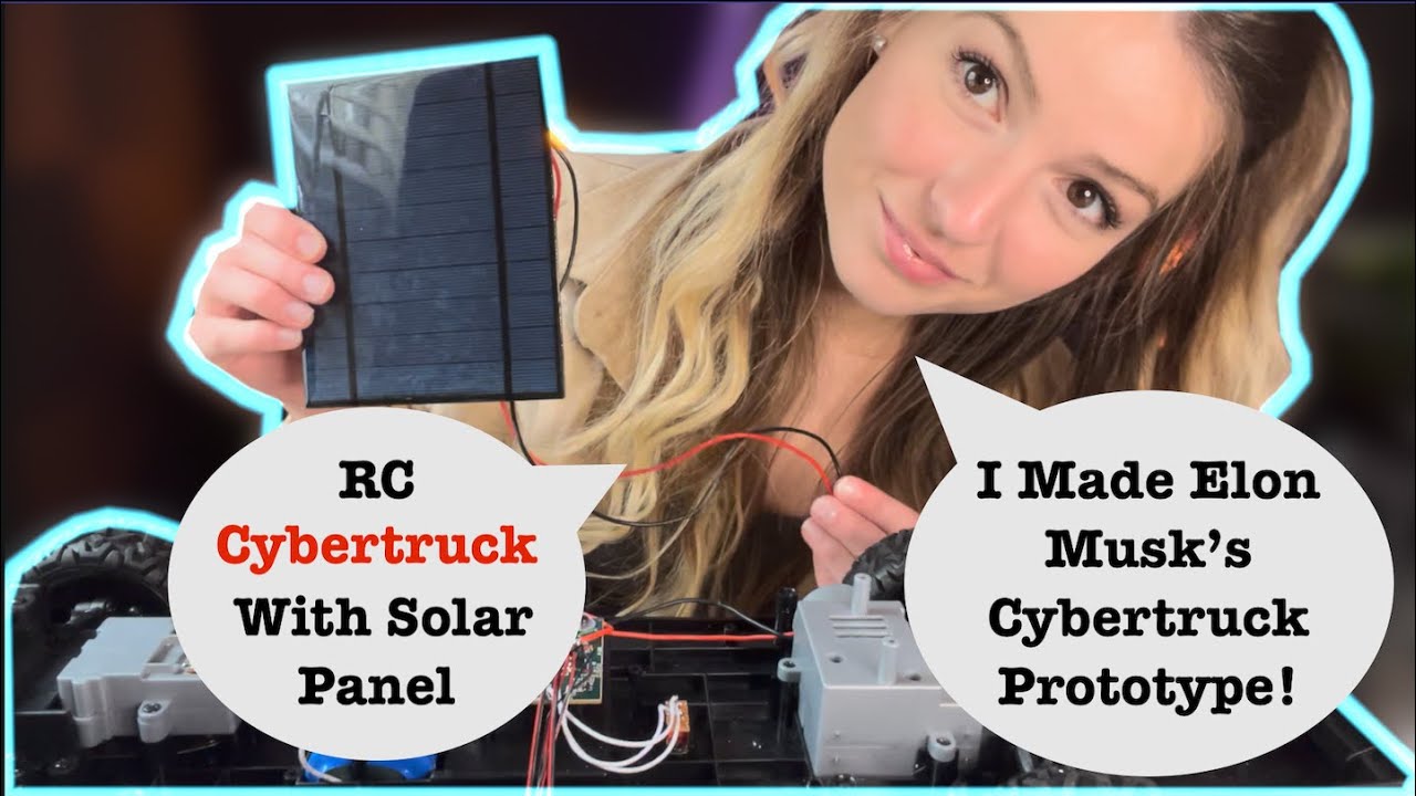 How I Created a Solar Panel RC Tesla Cybertruck That Charges With Solar ...