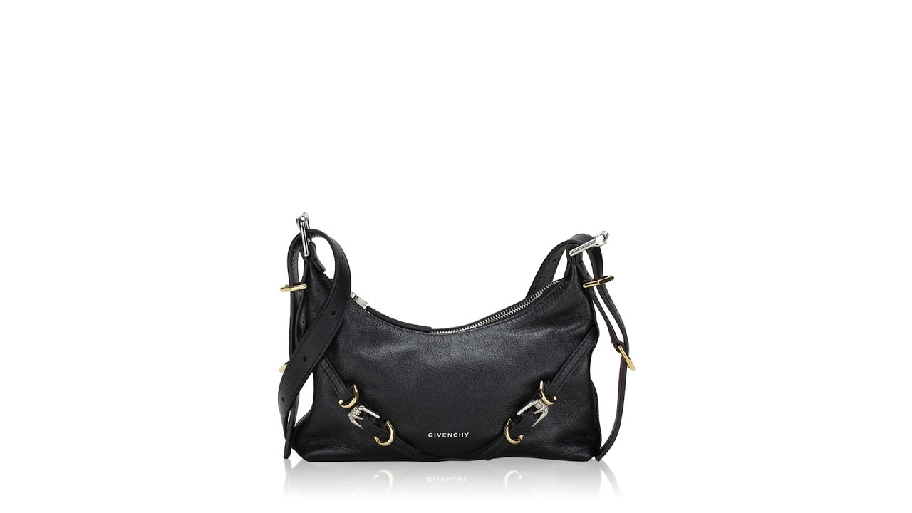 Givenchy Tumbled Calfskin Mini Voyou Boyfriend Party Bag Black - YouTube