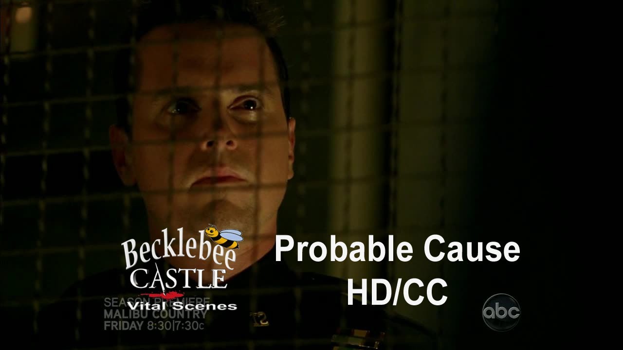Castle 5x05 "Probable Cause" Castle with 3XK Holding Cell Scene (HD/CC ...