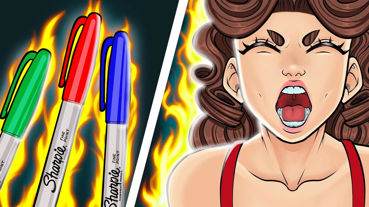 Extreme Sharpie Art Challenge - YouTube