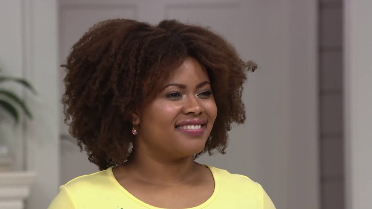 Quacker Factory Scoop Neck Summer Fun Motif Knit Top on QVC - YouTube