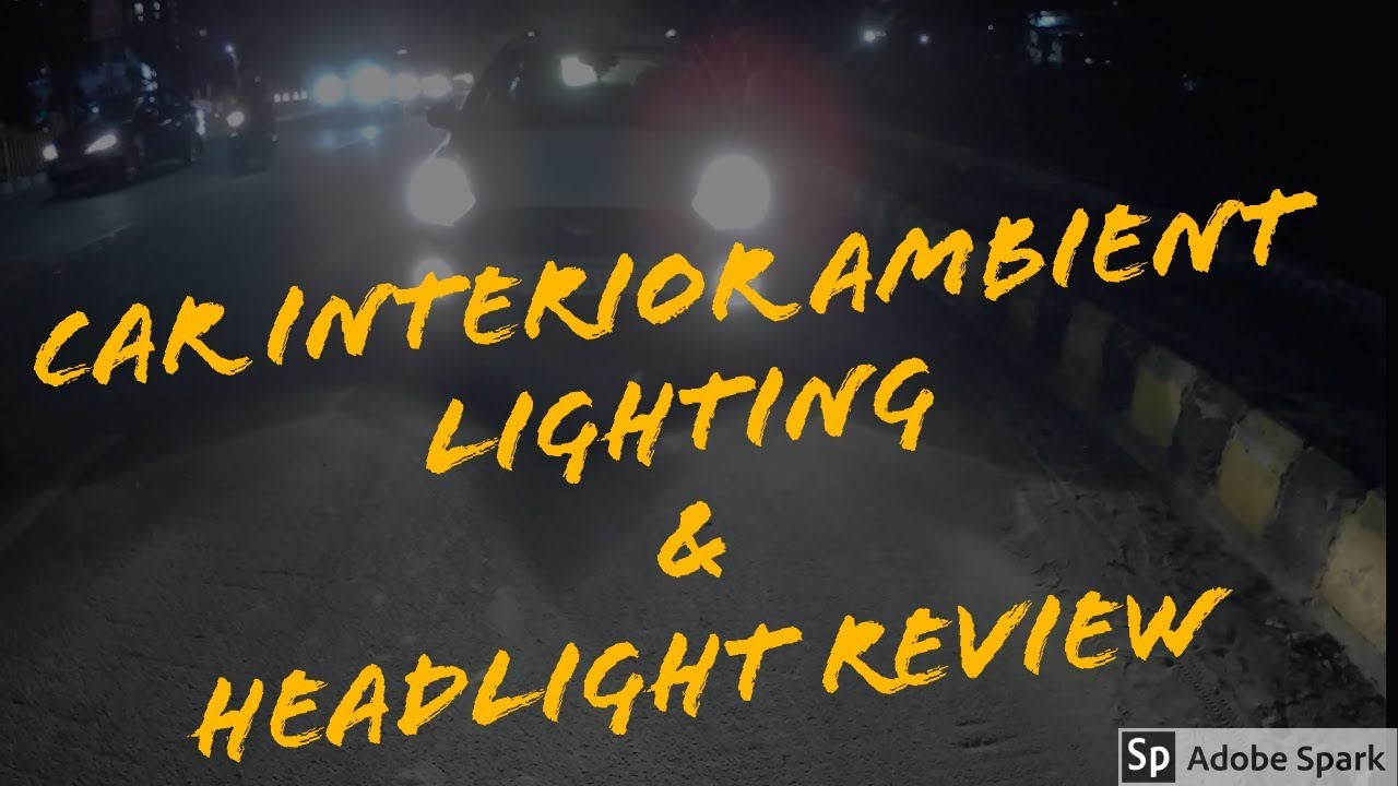 Ford Freestyle || Car interior ambient lighting & Headlight Review ...