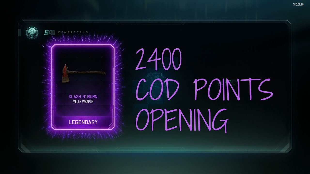 2400 COD points opening with new intro - YouTube