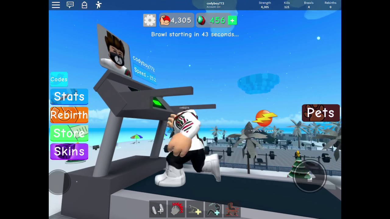 Playing weight lifting simulator 3 - YouTube