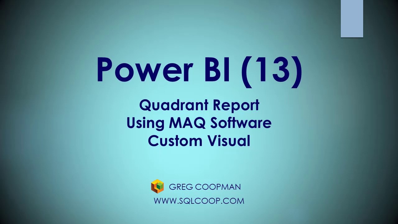"Magic Quadrant" functionality in Power BI (13) - Hands On Demo! - YouTube