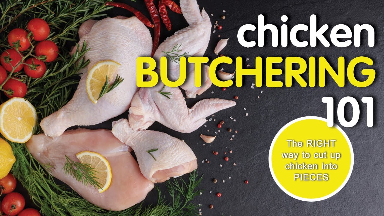 The RIGHT way to Cut Up A WHOLE Chicken into Pieces - Chicken ...