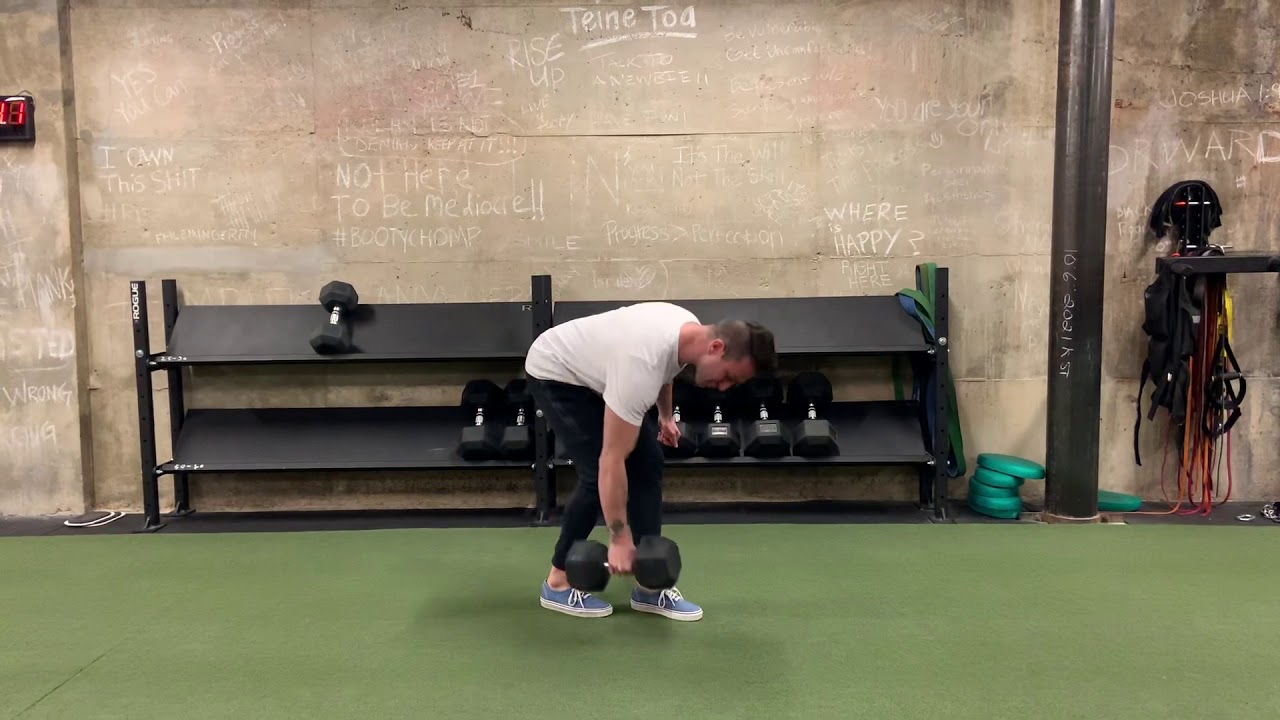 Staggered Stance Bent Over Row - YouTube
