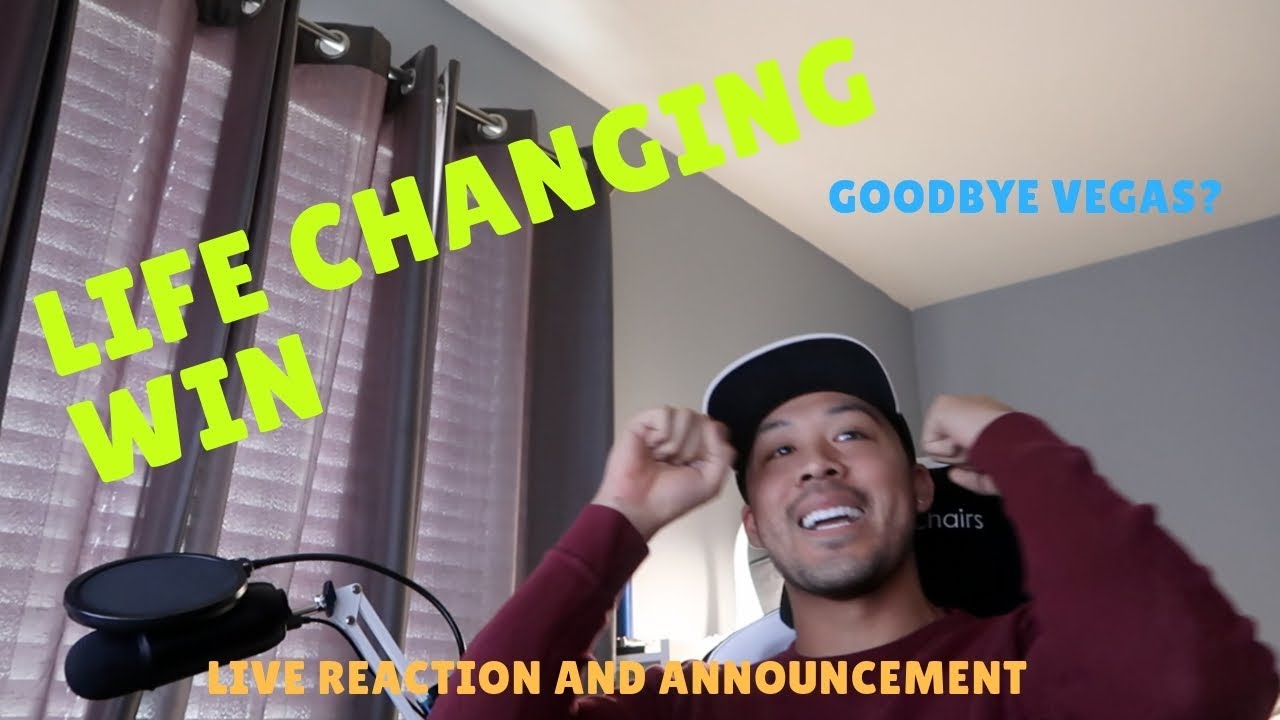 Life Changing Win, Live Reaction. Thirst Lounge Competition - YouTube