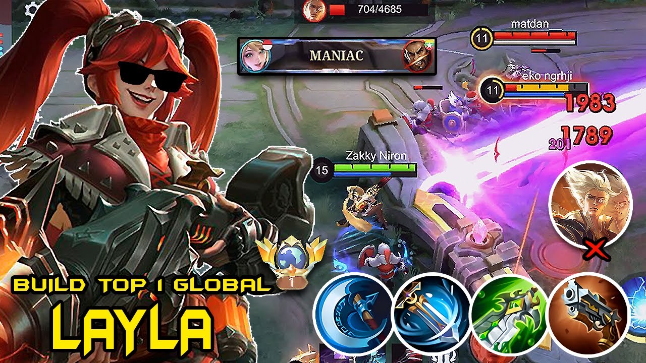 THIS IS LAYLA BEST BUILD THAT I USUALLY USE TO PUSH RANK!! - BUILD TOP ...