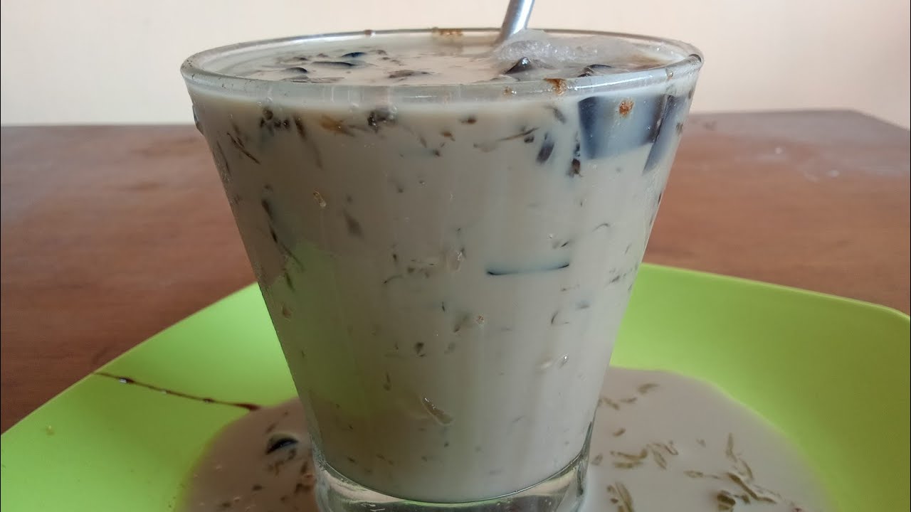 es cincau serut cappucino segar | 3 bahan saja | es cincau kekinian ...