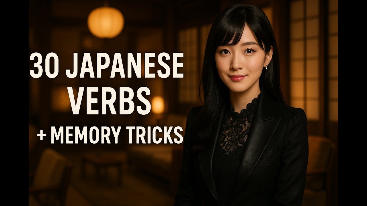 30 Essential Japanese Verbs with Memory Tricks | Learn Fast & Never ...