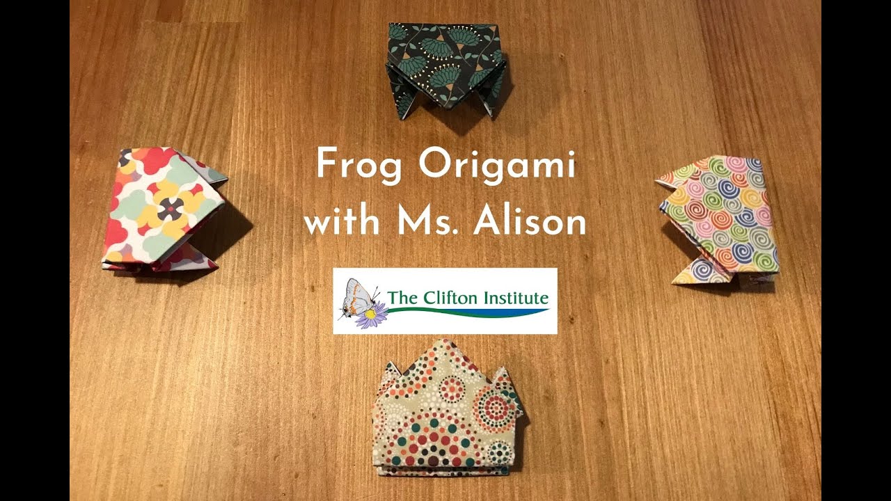 Hopping Frog Origami - YouTube
