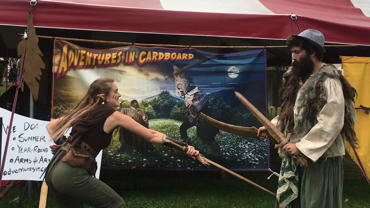 Safe Sword Tag - Adventures in Cardboard - YouTube