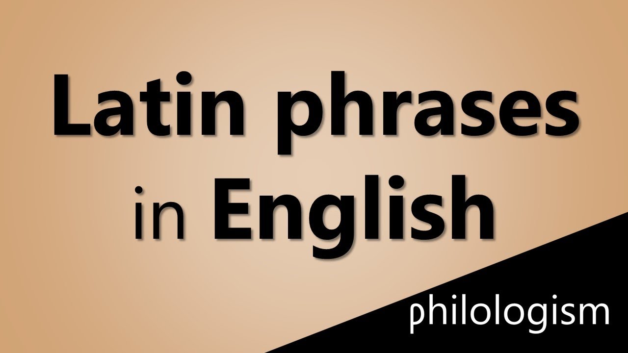 Latin Phrases In English YouTube latin-phrases-in-english-youtube