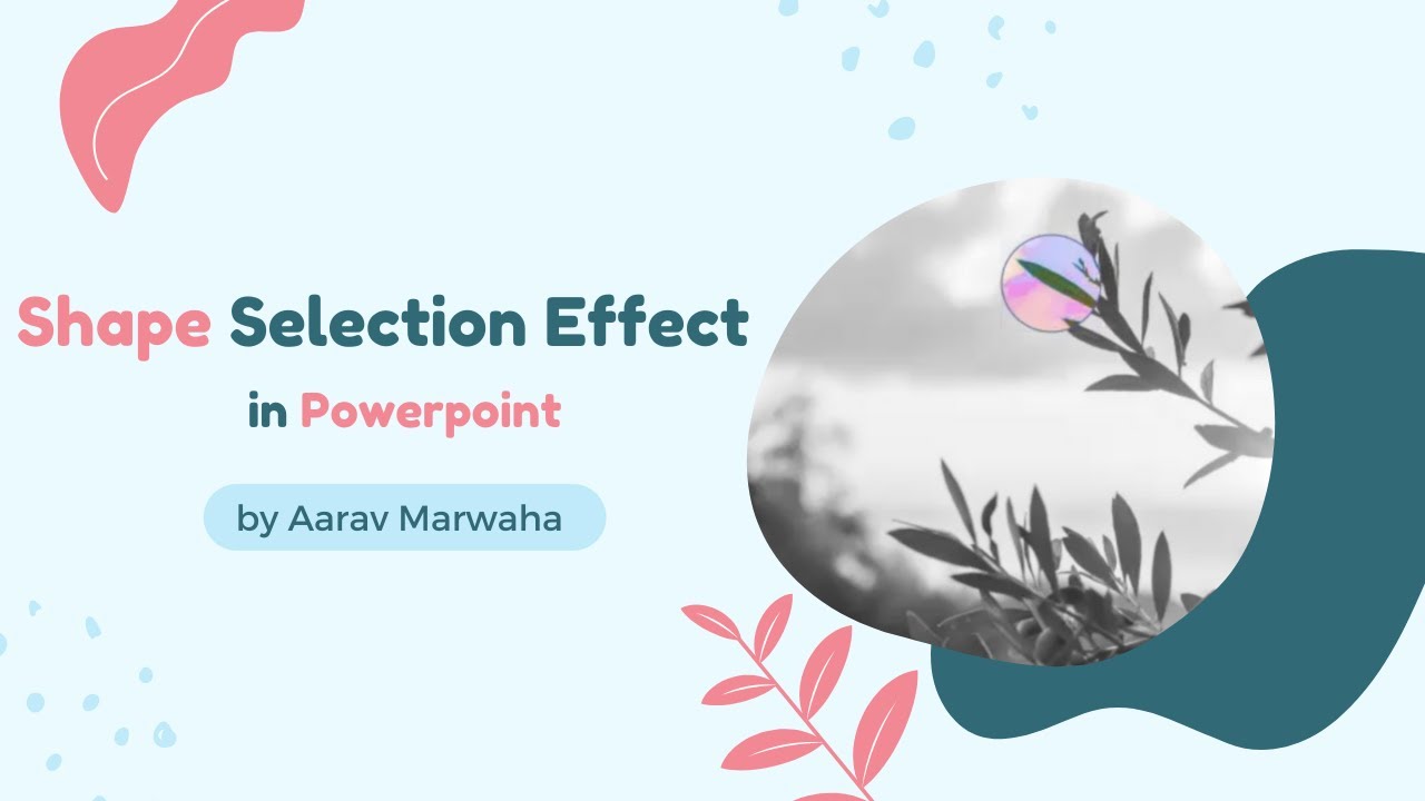 How to do the Image Selection Effect in Powerpoint - YouTube
