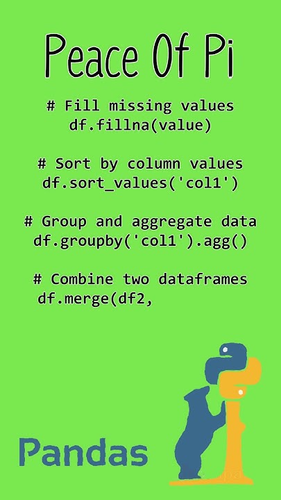 Python Pandas Cheat Sheet Part 2 Shorts Python Youtube