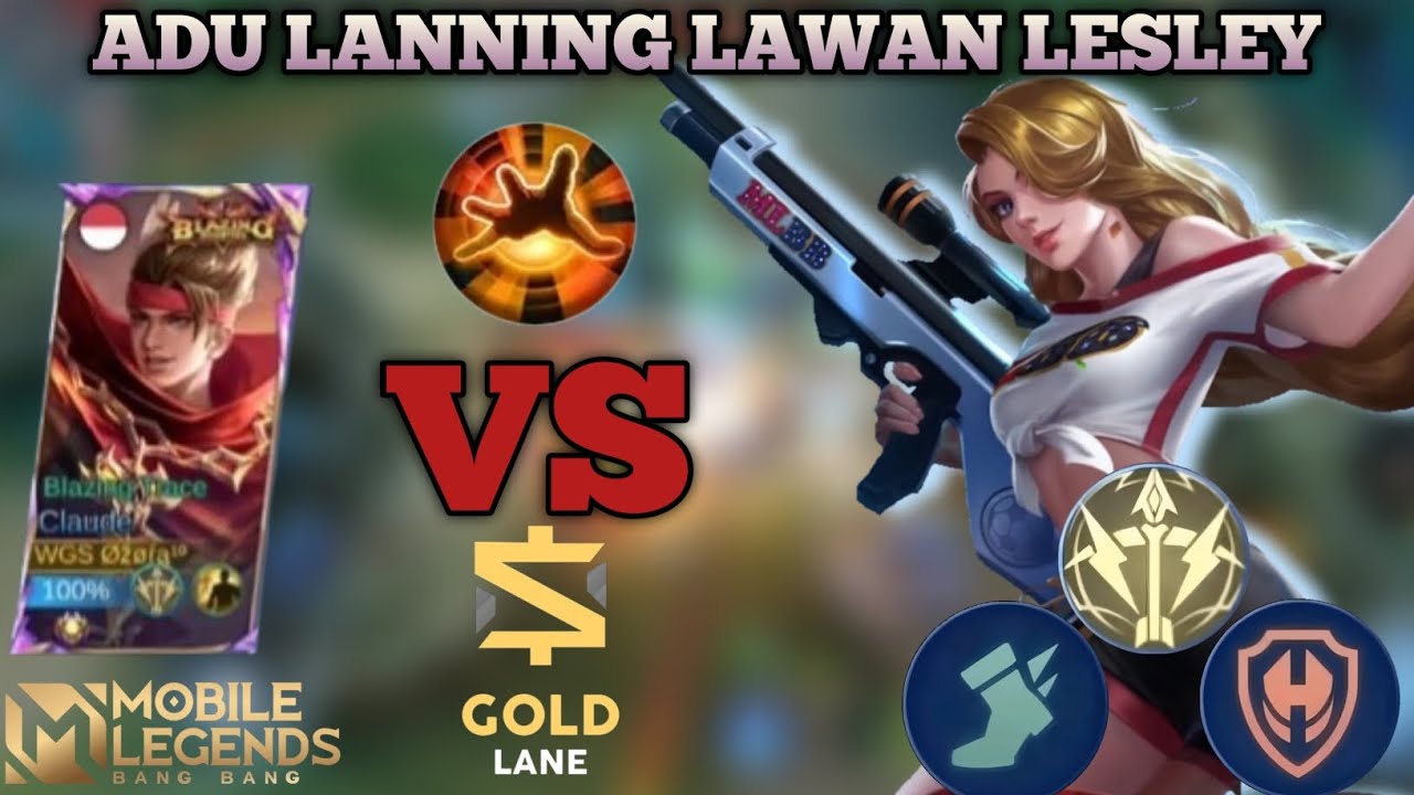 Keras nya Lawan Lesley Dan Di Lock Hero Counter | Build Top 1 Global ...