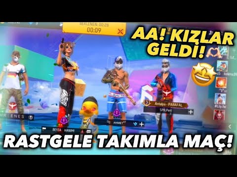 RASTGELE TAKIMLA MAÇ GİRDİM! TÜRK KIZ GRUBU DENK GELDİ! | Free Fire