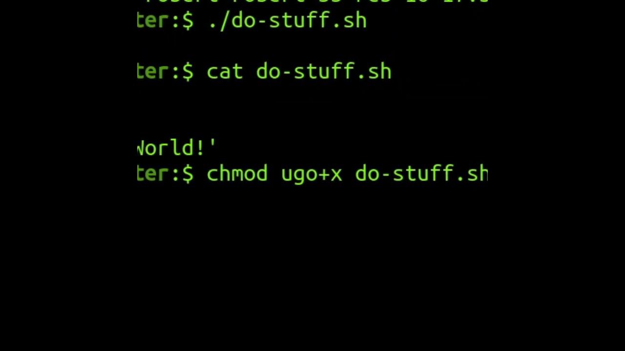 The 'chmod' Command In Linux - YouTube
