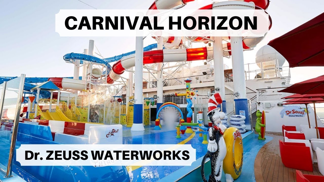 Carnival Horizon Dr. Zeuss Waterworks Full Walk Around - YouTube