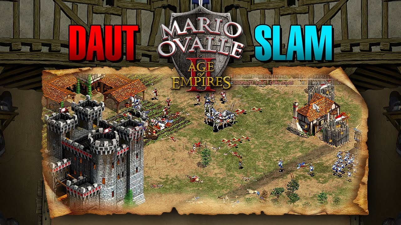 DAUT VS SLAM VIKINGOS VS INGLESES TREMENDO AGUANTE AGE OF EMPIRES 2 ...
