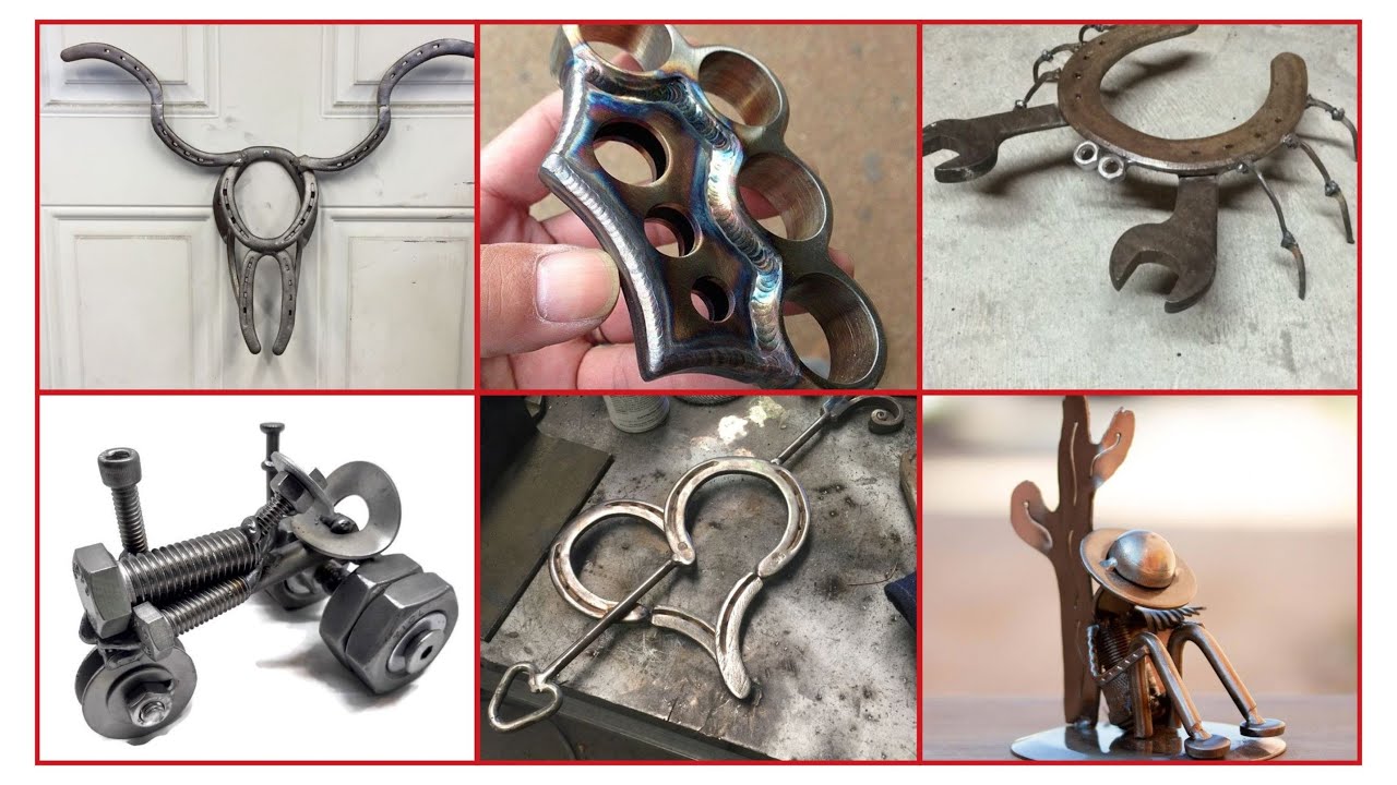 Scrap Metal Human Art / Easy Projects For Beginners - YouTube