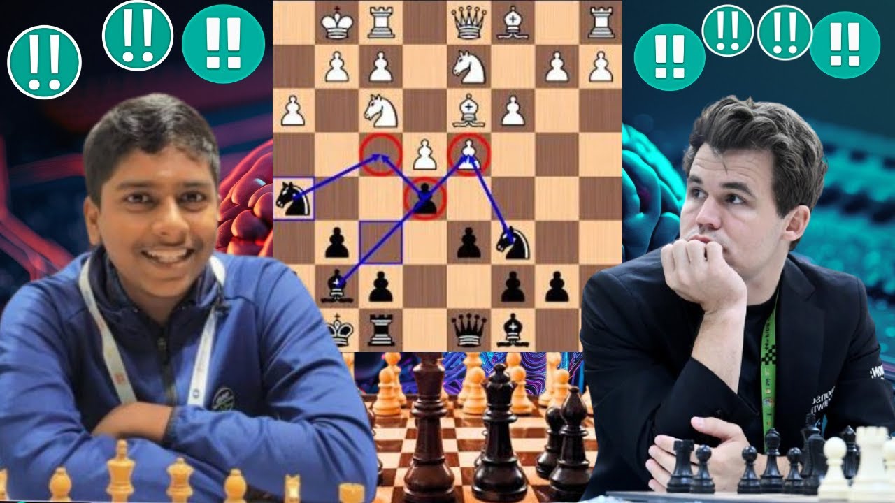 Speciat Chess Game :10 By Magnus Carlsen Vs pranav v - YouTube