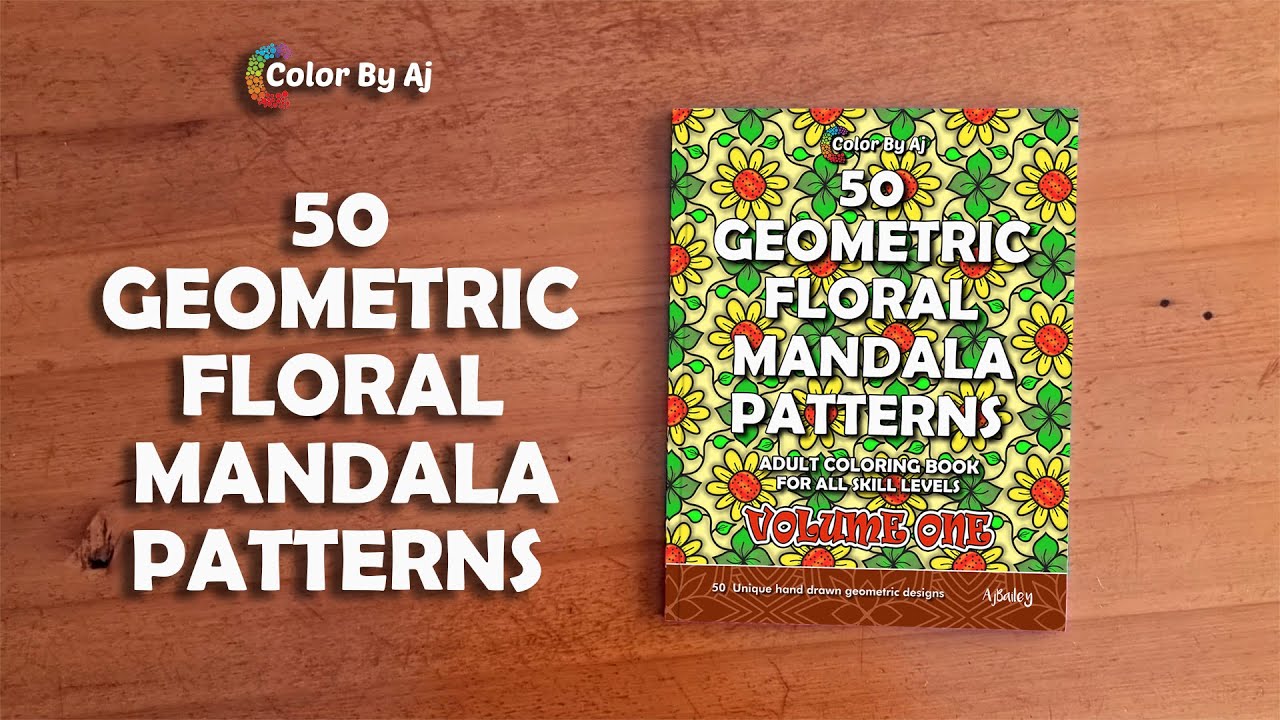 Geometric Floral Mandala Patterns Volume 1 Adult Coloring Book Flip ...