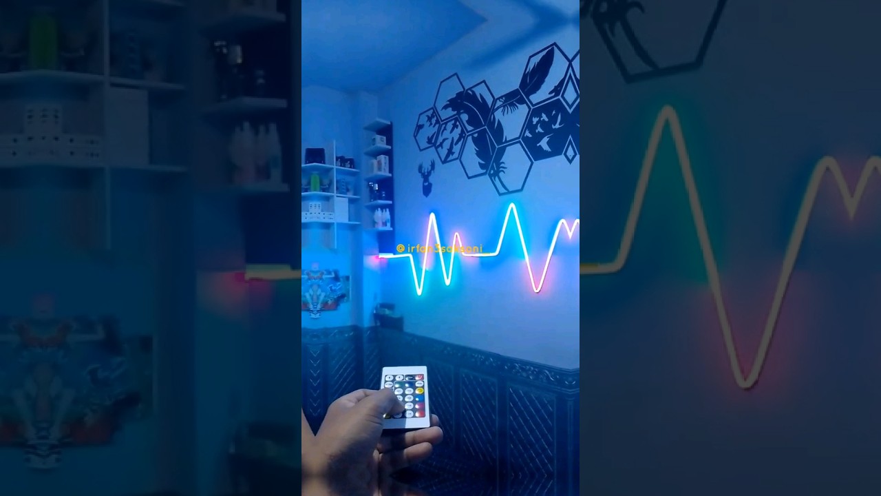 Ganti neon flex biasa ke Neon flex running - YouTube