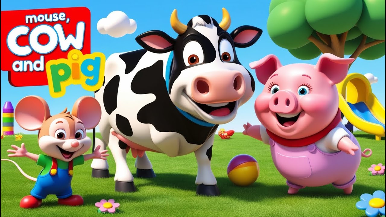 MOUSE, COW and PIG | ĐỘNG VẬT Xung Quanh Em - Bé Khám Phá THẾ GIỚI ĐỘNG ...