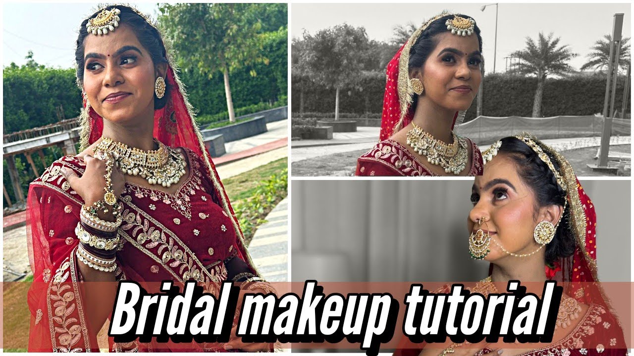 Bridal makeup tutorial by ⁠@KirtiMakeovers stepbystep makeup tutorial ...