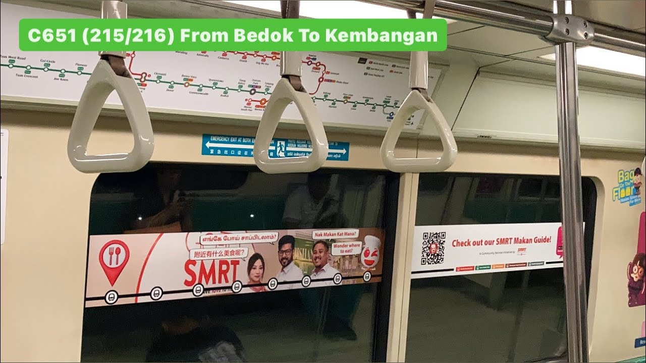 [Makan Guide][SMRT] C651 (215/216) from Bedok to Kembangan(2) - YouTube