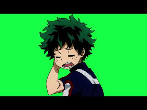 Midoriya MHA Anime Green Screen