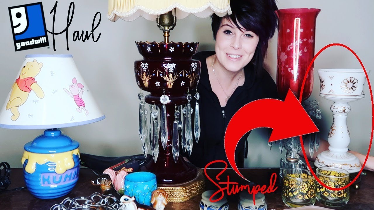 Goodwill Thrift Haul | This Lamp has me Stumped... - YouTube