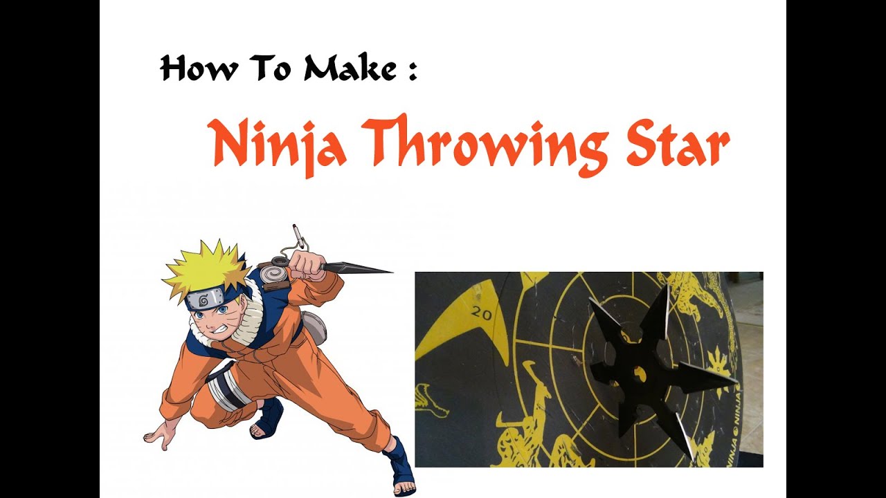 How To Make a Ninja Throwing Star || Naruto shuriken throw weapons ...
