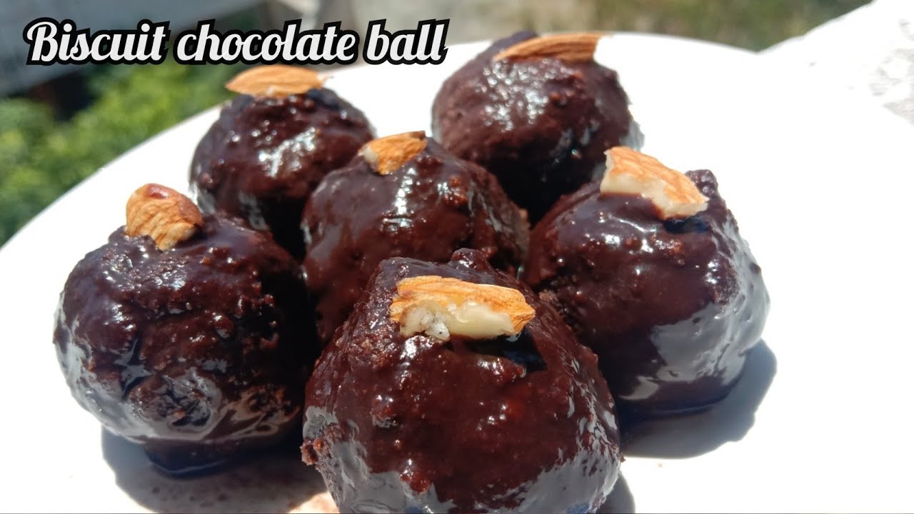 Biscuit chocolate ball | How to make biscuits chocolate ball | in lock ...
