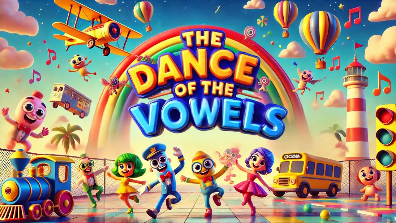 The Dance of the Vowels | #Fun and Educational3# Kids’ Song - YouTube