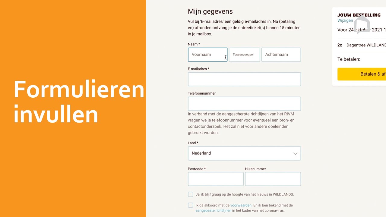 Formulieren invullen | Klik & Tik. De basis | Oefenen.nl - YouTube