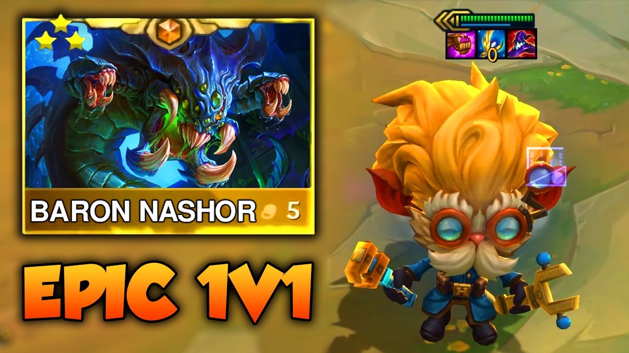 HEIMERDINGER 3 STAR ⭐⭐⭐ VS BARON NASHOR | TFT Set 9 - YouTube