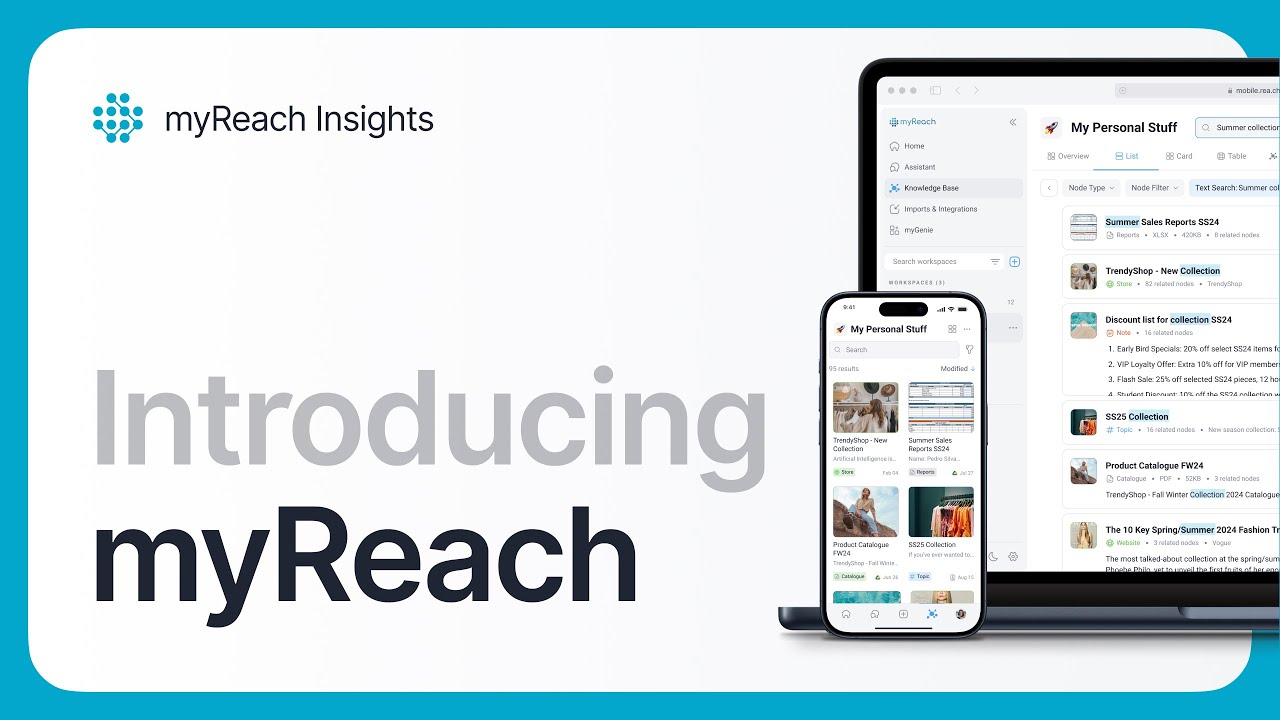 Intro to myReach and Quick Demo (AI ASSISTANT) - YouTube