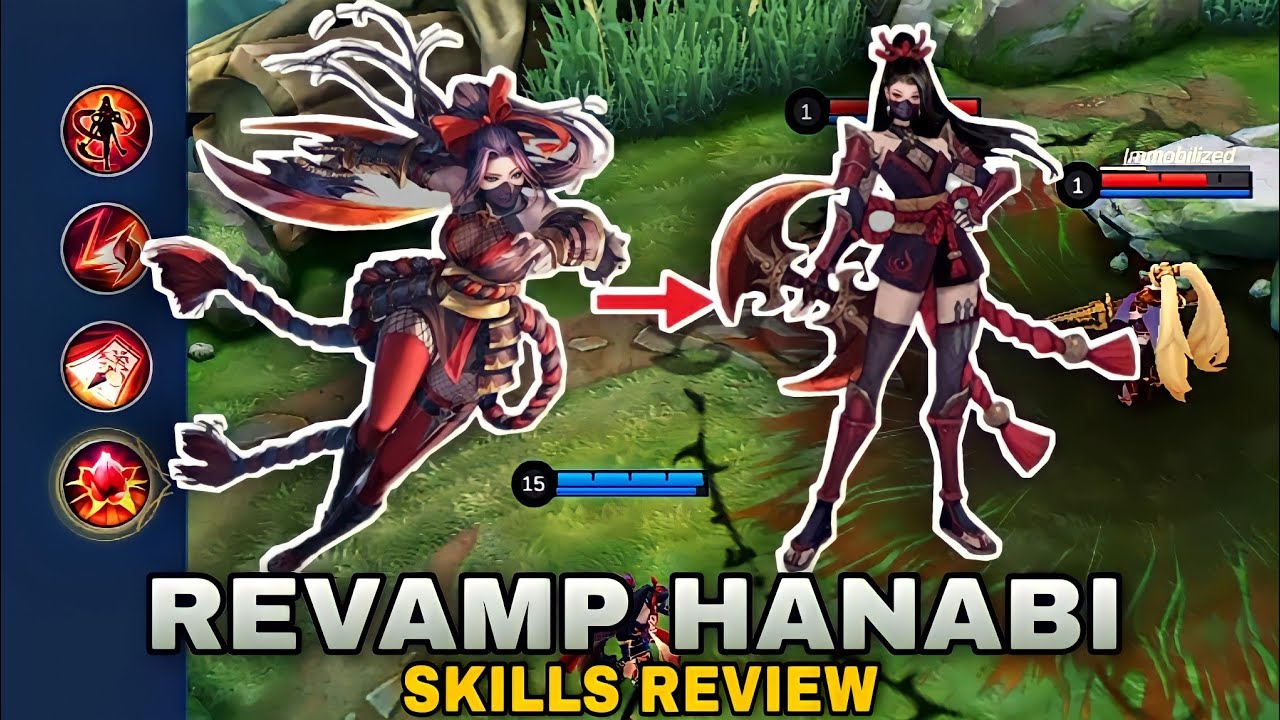 REVAMP HANABI SKILLS REVIEW!!Unli Bounce Basic Attack🔥😱 MLBB UPDATES ...
