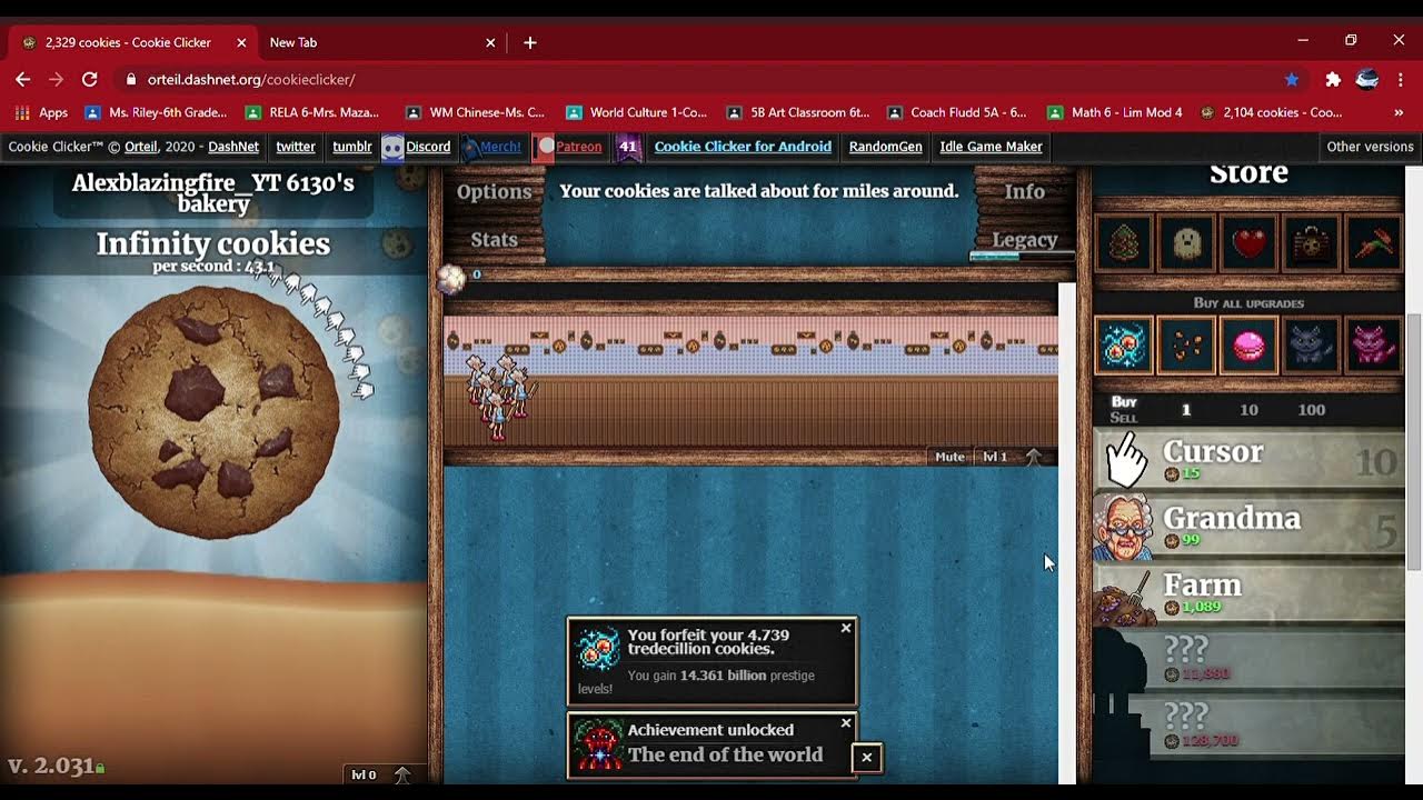 How to get Infinite cookies in Cookie Clicker. - YouTube