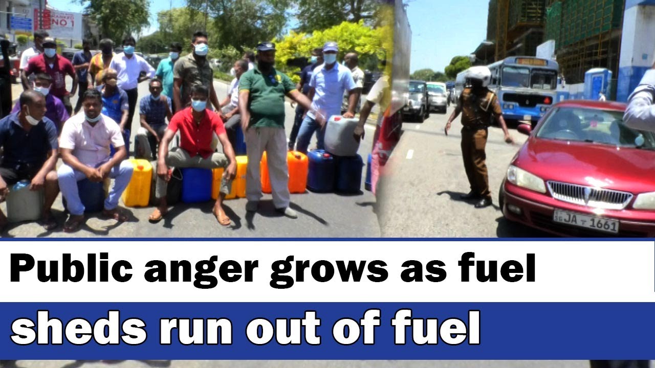 Public anger grows as fuel sheds run out of fuel - YouTube