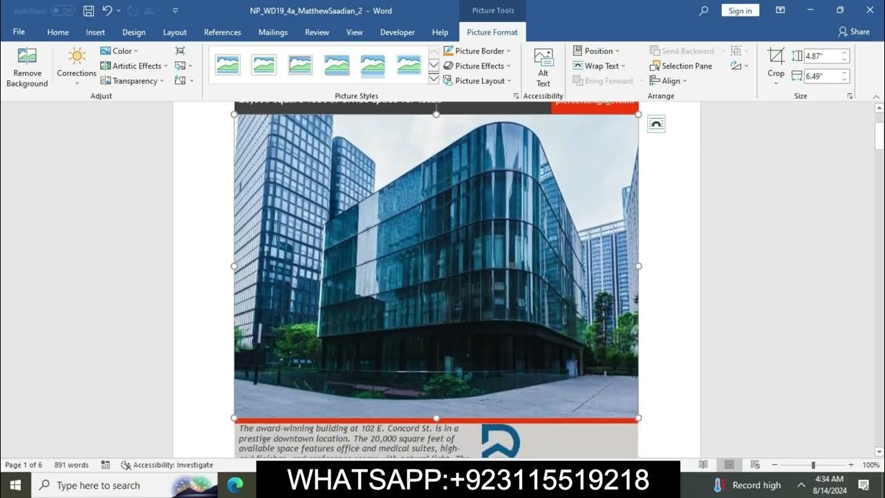 Word 2019 Module 4 SAM Project 1a | 2019 Module 4 SAM Project 1a | NP ...